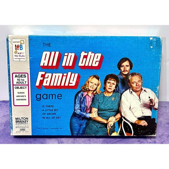Milton Bradley | Games | Vintage 972 All In The Family Milton Bradley ...